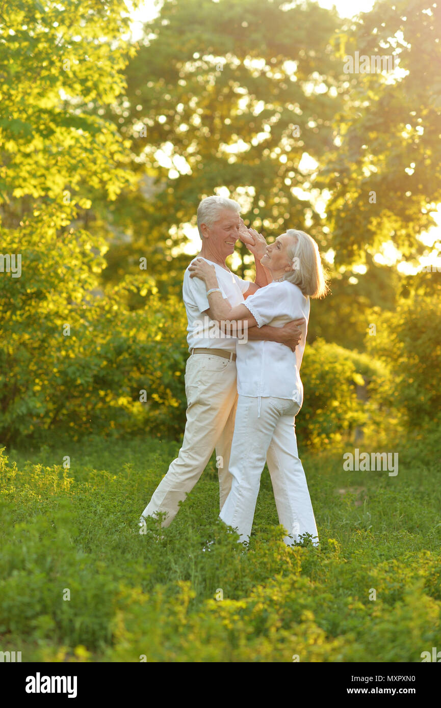 beautiful senior couple dancing Stock Photo - Alamy
