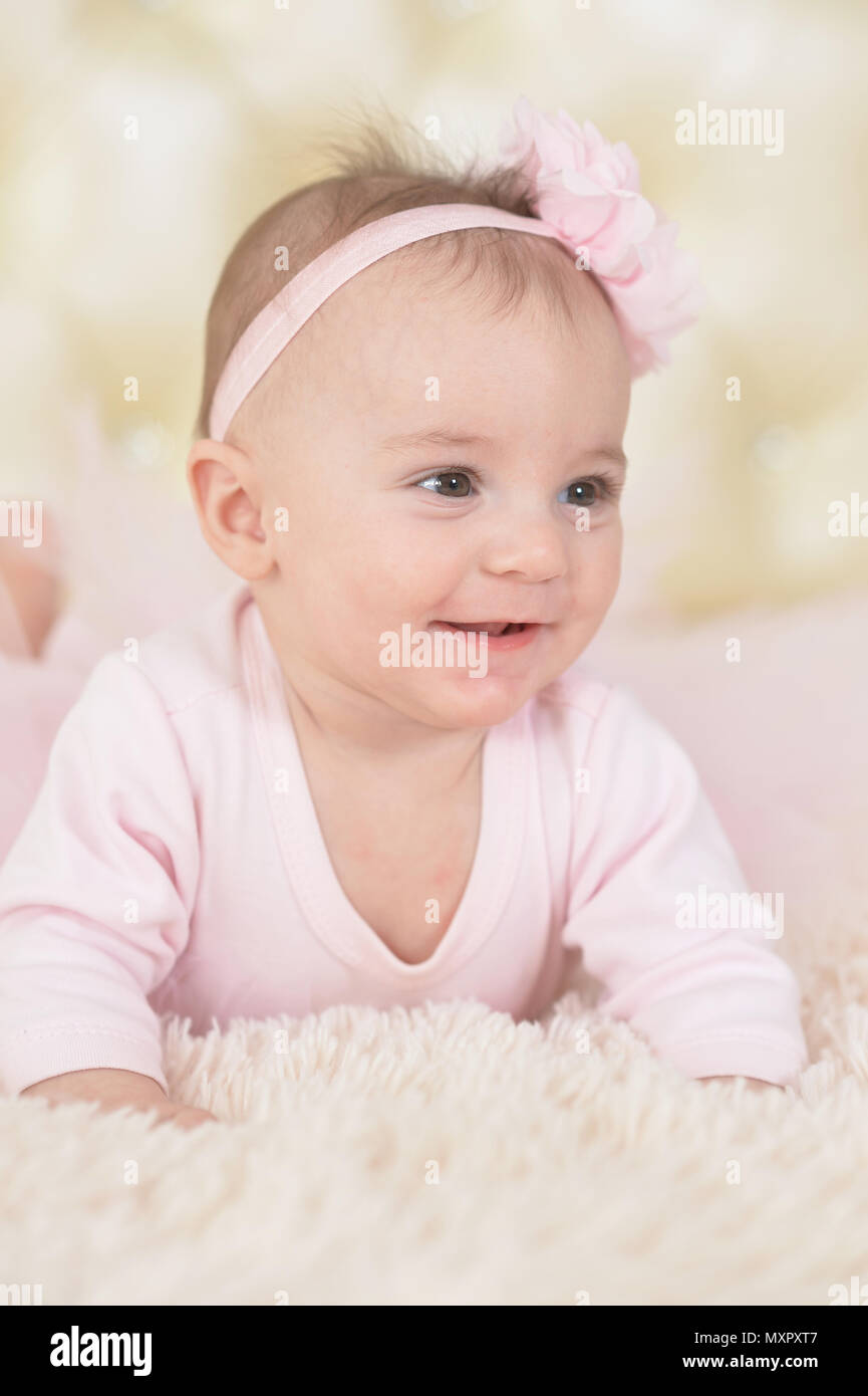 Cute adorable baby girl Stock Photo - Alamy