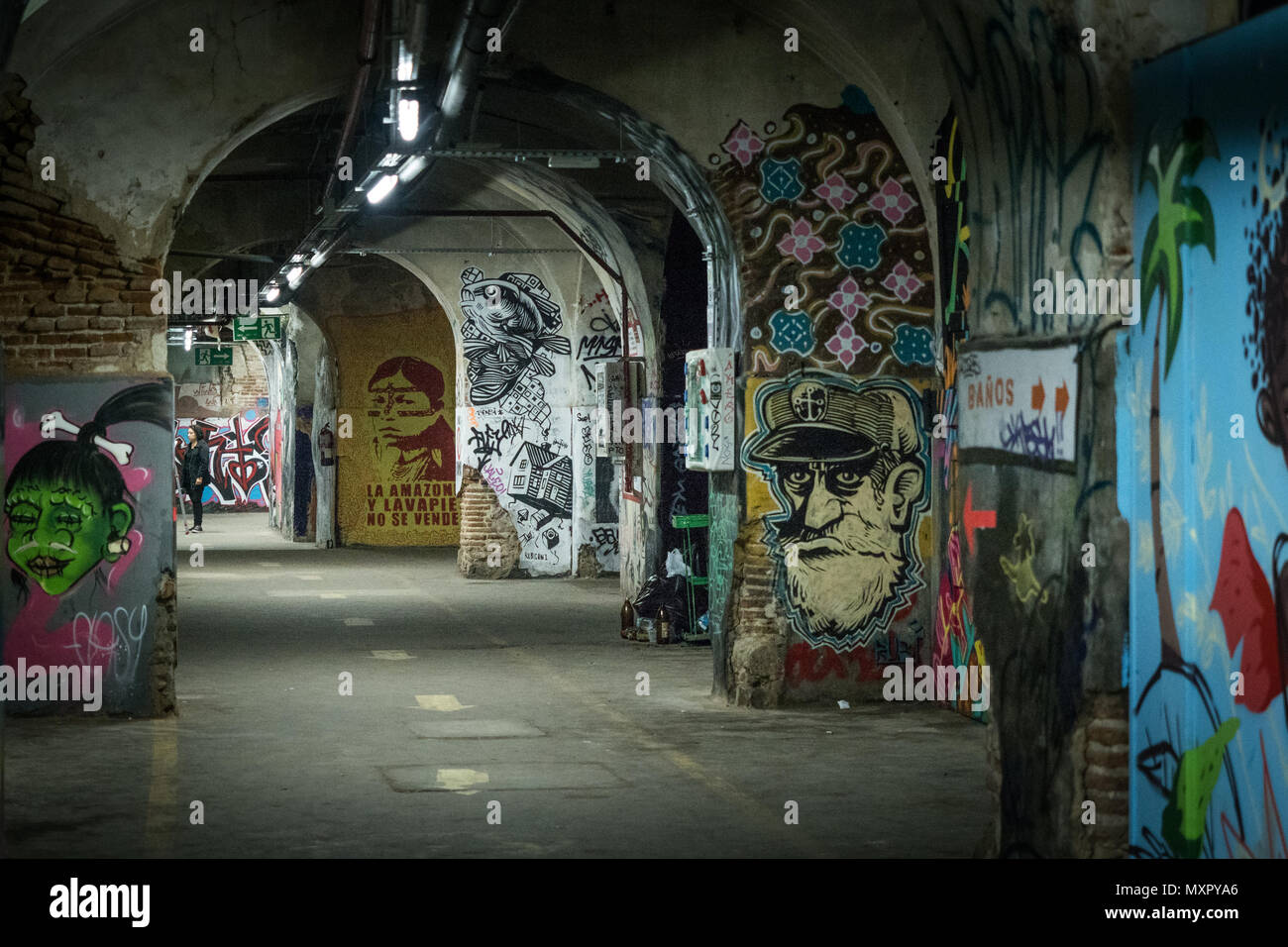 Basements covered in graffiti Stock Photo - Alamy