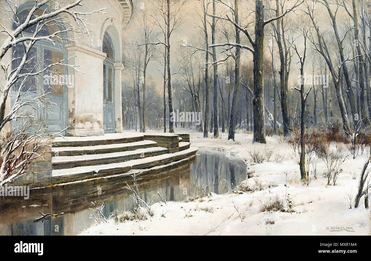 Veltz Ivan Avgustovich - First Snow Stock Photo - Alamy