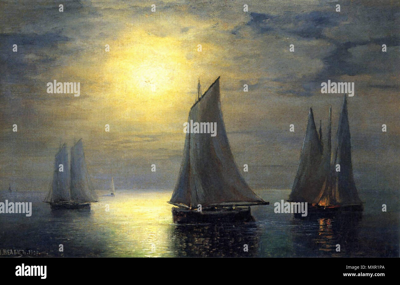 Veltz Ivan Avgustovich - Sailboats Stock Photo - Alamy