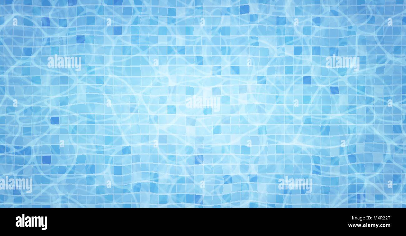 Swimming pool bottom caustics ripple and flow with waves background ...