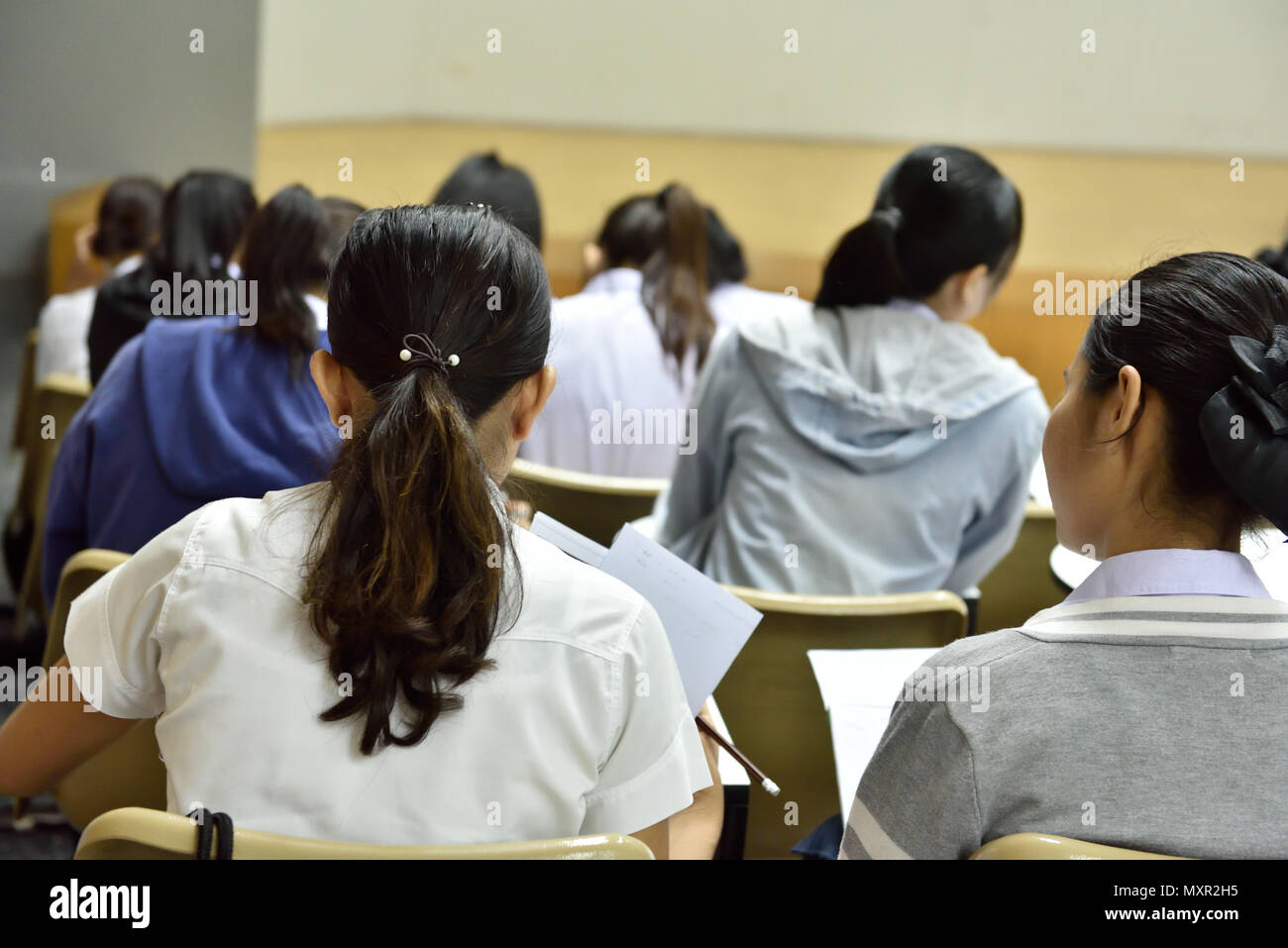 Behind the classroom at the university level Stock Photo - Alamy