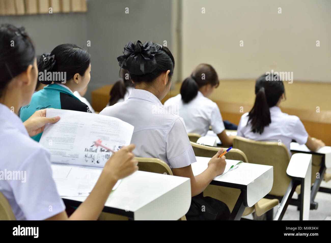 Behind the classroom at the university level Stock Photo - Alamy