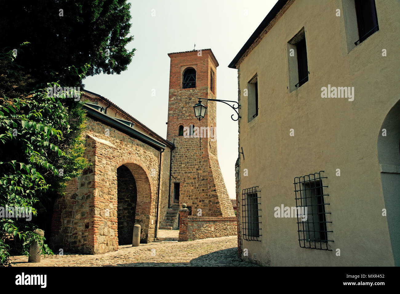 Past village Arquà Petrarca in perpetual memory of the great italian ...