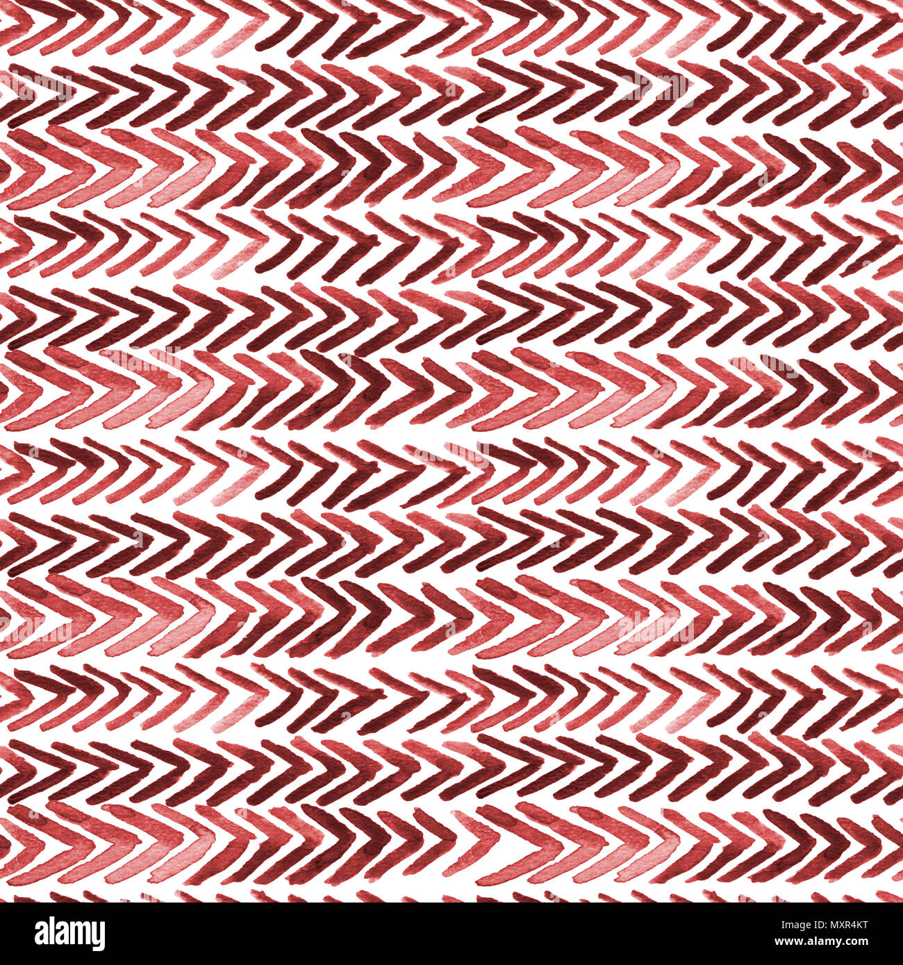 Seamless watercolour pattern with red ikat ribs Stock Photo - Alamy