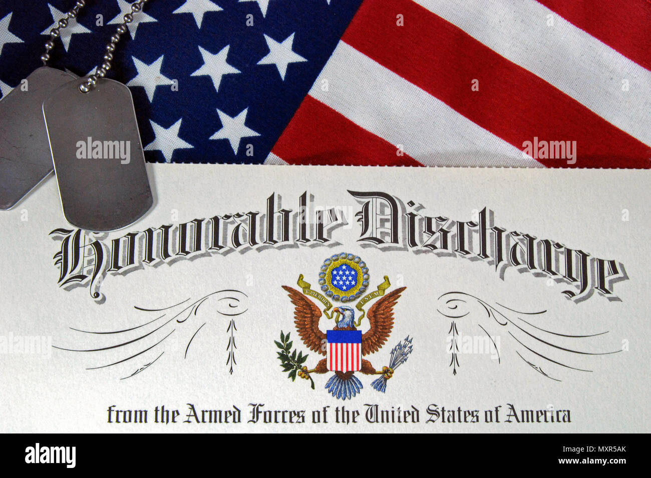 Honorable discharge certificate hi-res stock photography and images - Alamy