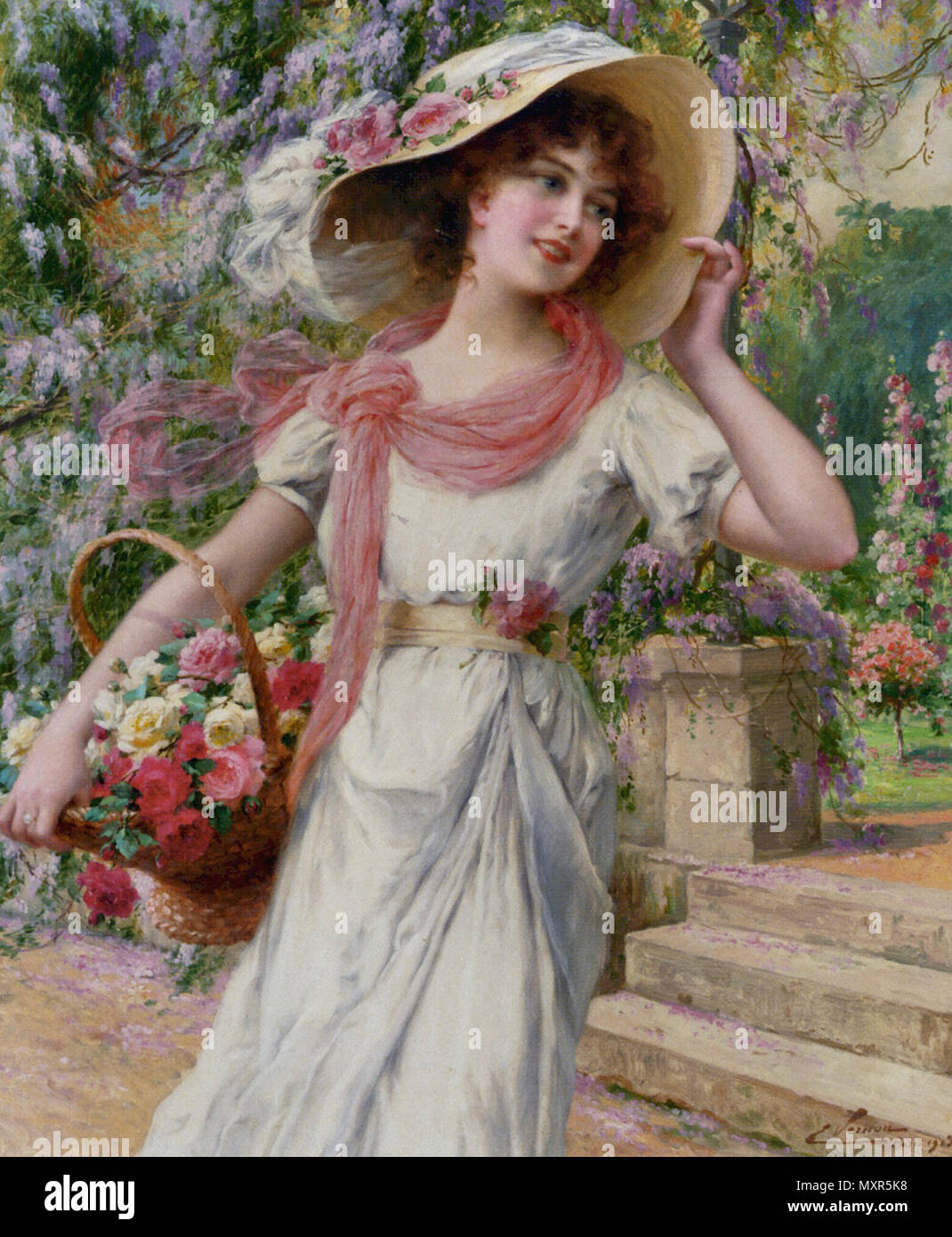 Vernon Emile - the Flower Garden Stock Photo - Alamy