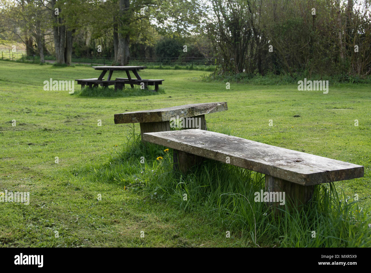 Circle of benches hi-res stock photography and images - Alamy