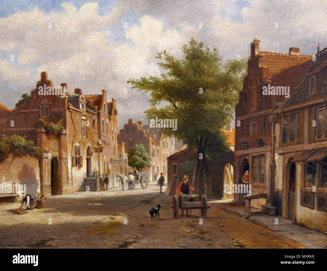 Vertin Petrus Gerardus - Dutch Street Scene 3 Stock Photo - Alamy