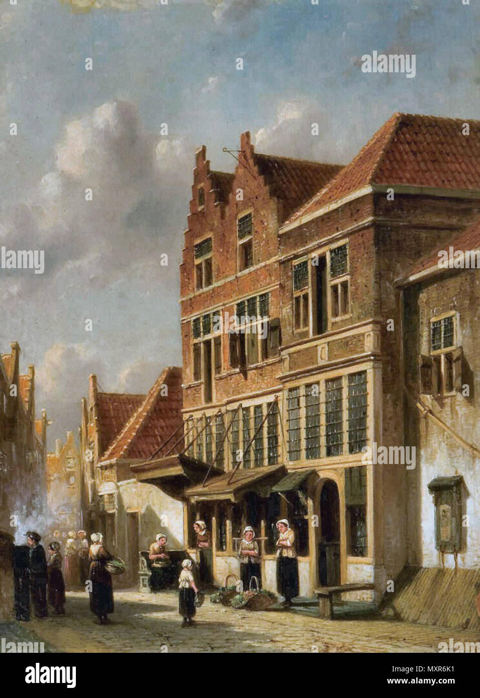 Vertin Petrus Gerardus - View of Delft Stock Photo - Alamy