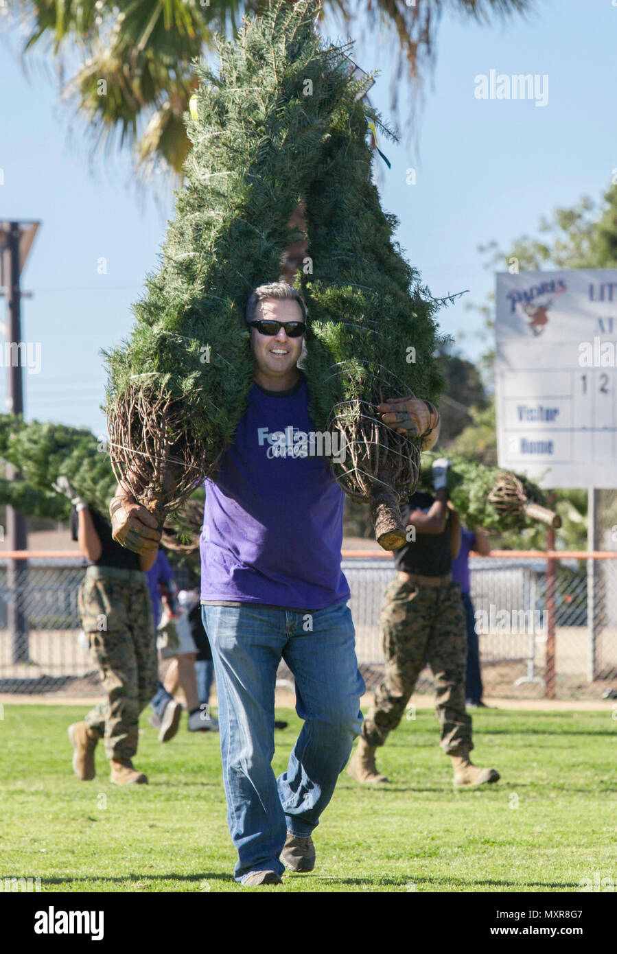 The annual Trees for Troops event is hosted on Wire Mountain field on ...