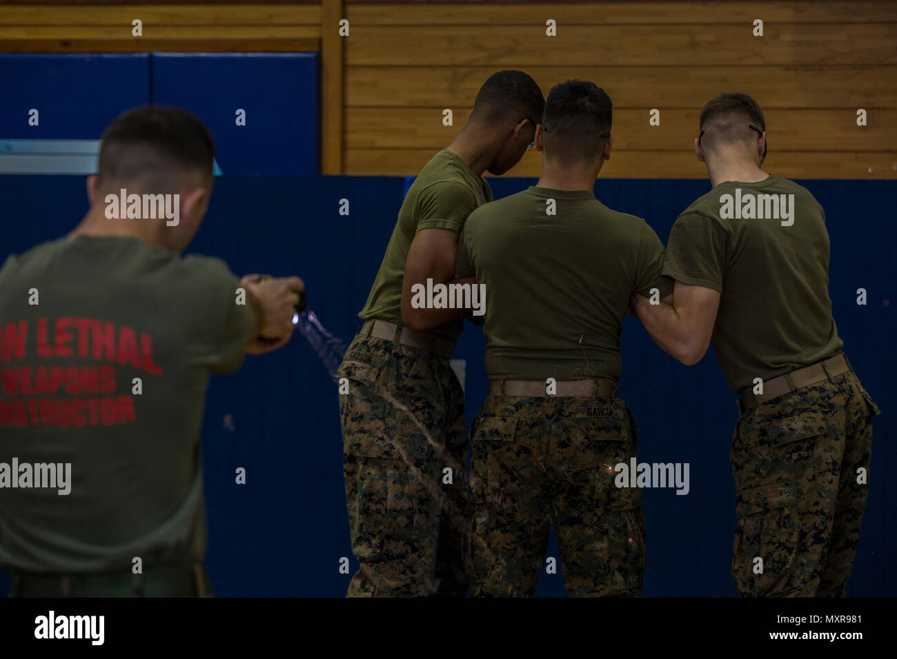 U.S. Marine Corps Cpl. Christian White, a patrol supervisor with the ...