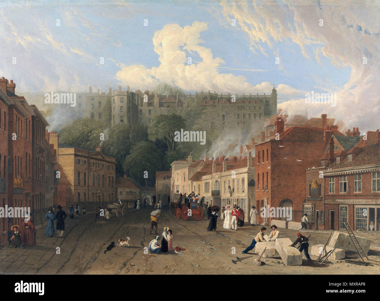 Vincent George - a View of Thames Street Windsor Stock Photo - Alamy