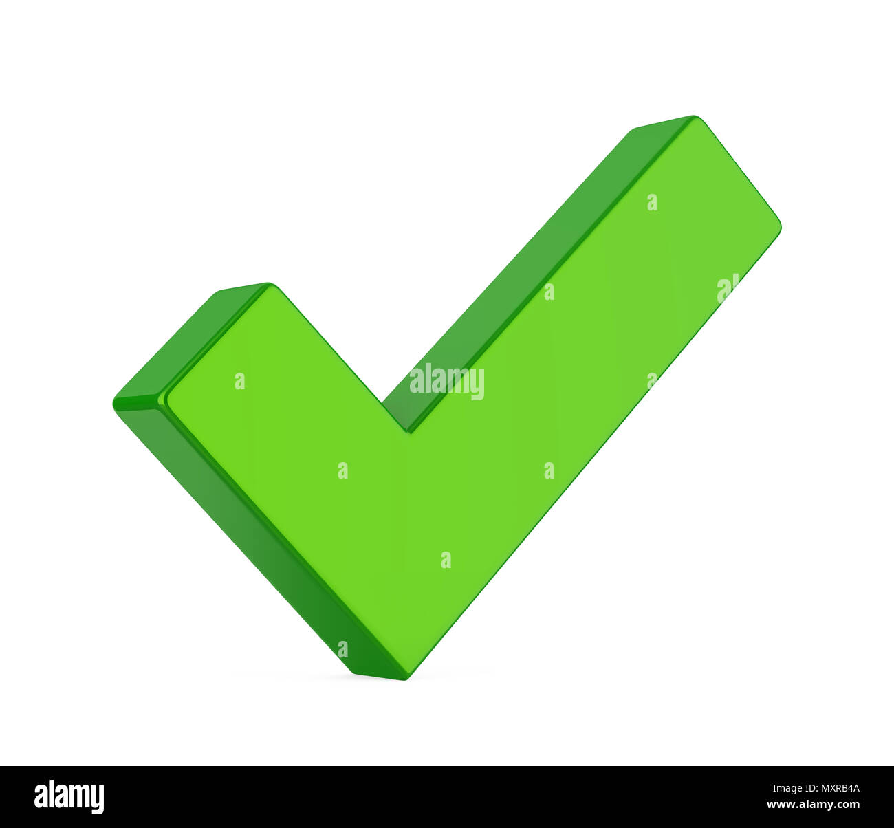 Check Mark Sign Isolated Stock Photo - Alamy