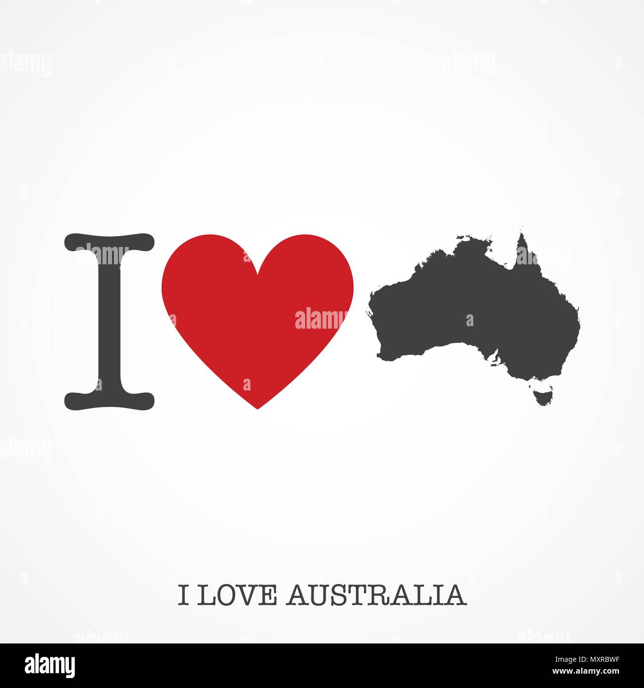 Heart shape australian flag icon hi-res stock photography and images ...