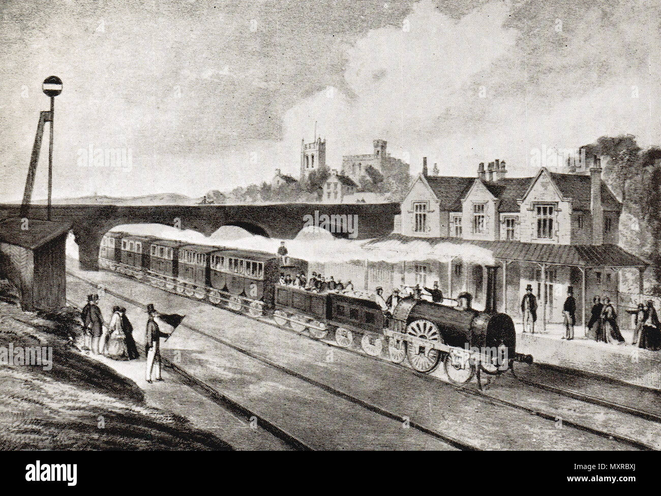 Passengers train 19th century hi-res stock photography and images - Alamy