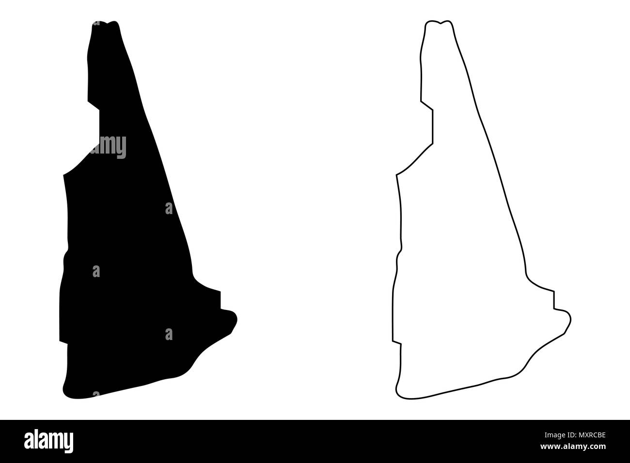 New Hampshire map vector illustration, scribble sketch New Hampshire ...