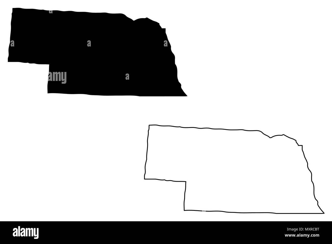 Nebraska Outline Vector High Resolution Stock Photography and Images ...