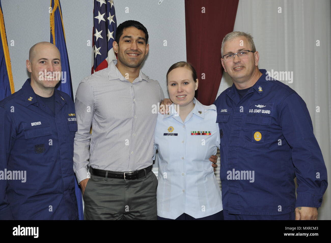 Coast Guard reservist Petty Officer 2nd Class Elizabeth Urtasun and her ...