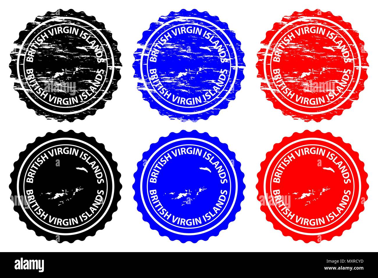 British Virgin Islands - rubber stamp - vector, British Virgin Islands ...