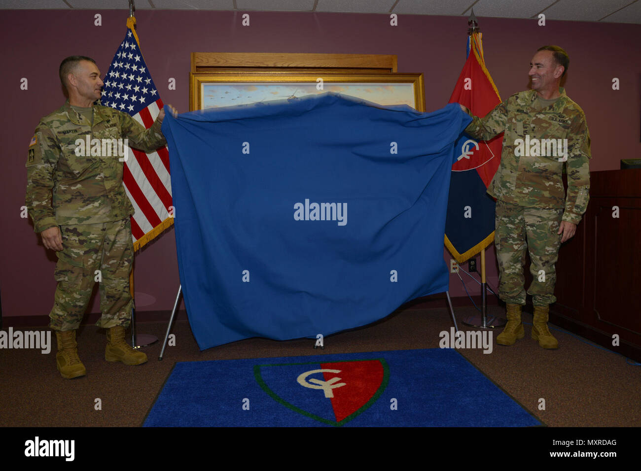 Command Sgt. Maj. James H. Martin and Maj. Gen. David C. Wood unveil ...