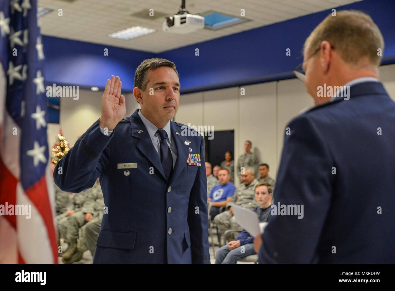 U.S. Air Force Col. Daniel Kelly, 144th Maintenance Group commander ...