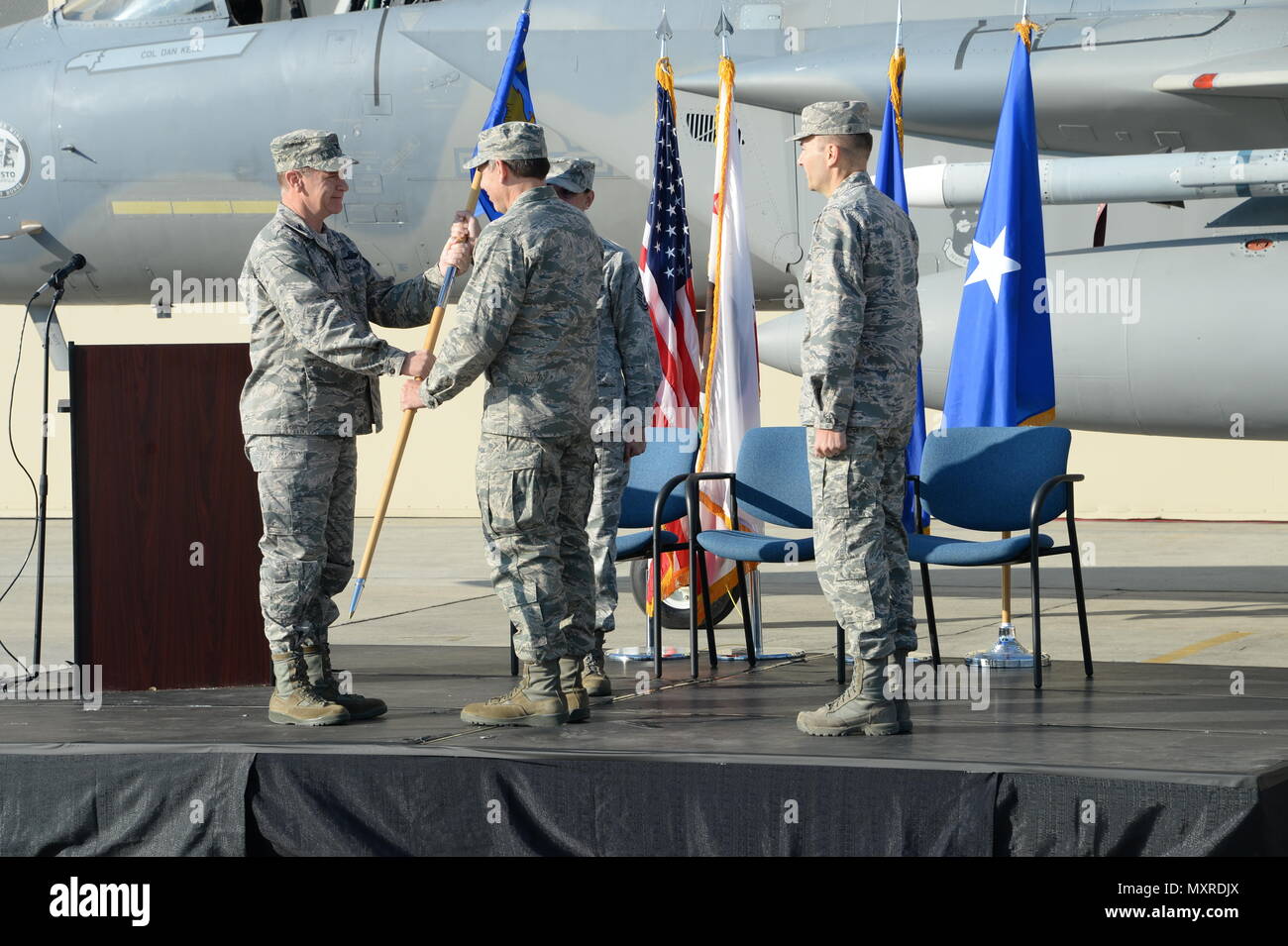 U.S. Air Force Col.Daniel Kelly, the incoming commader of the 144th ...