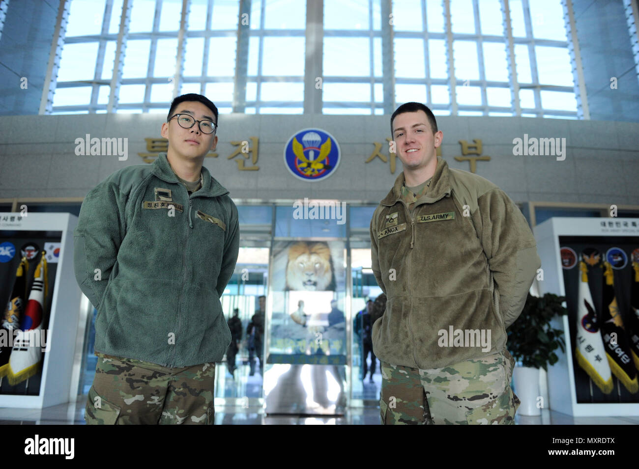 U.S. Army Pfc. Reid Knox, an Information Technology Specialist and Pfc ...