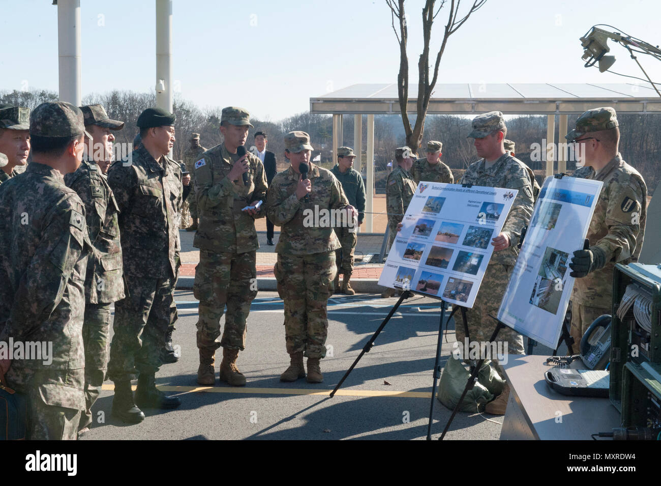U.S. Army Sgt. Dragalla Gleason, a Joint Network Node Section Sergeant ...