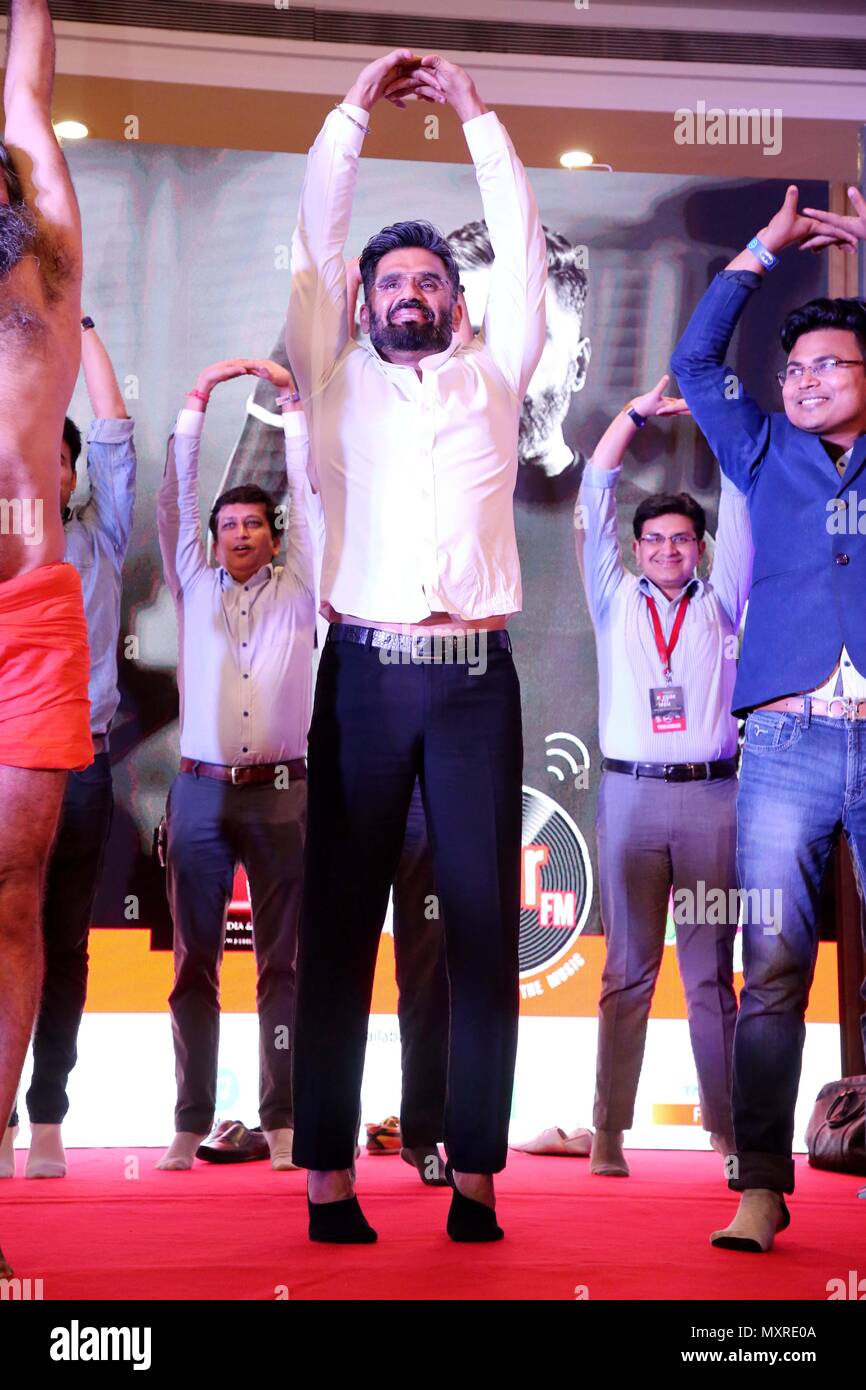 New Delhi, India. 04th June, 2018. Yoga guru Baba Ramdev along with ...