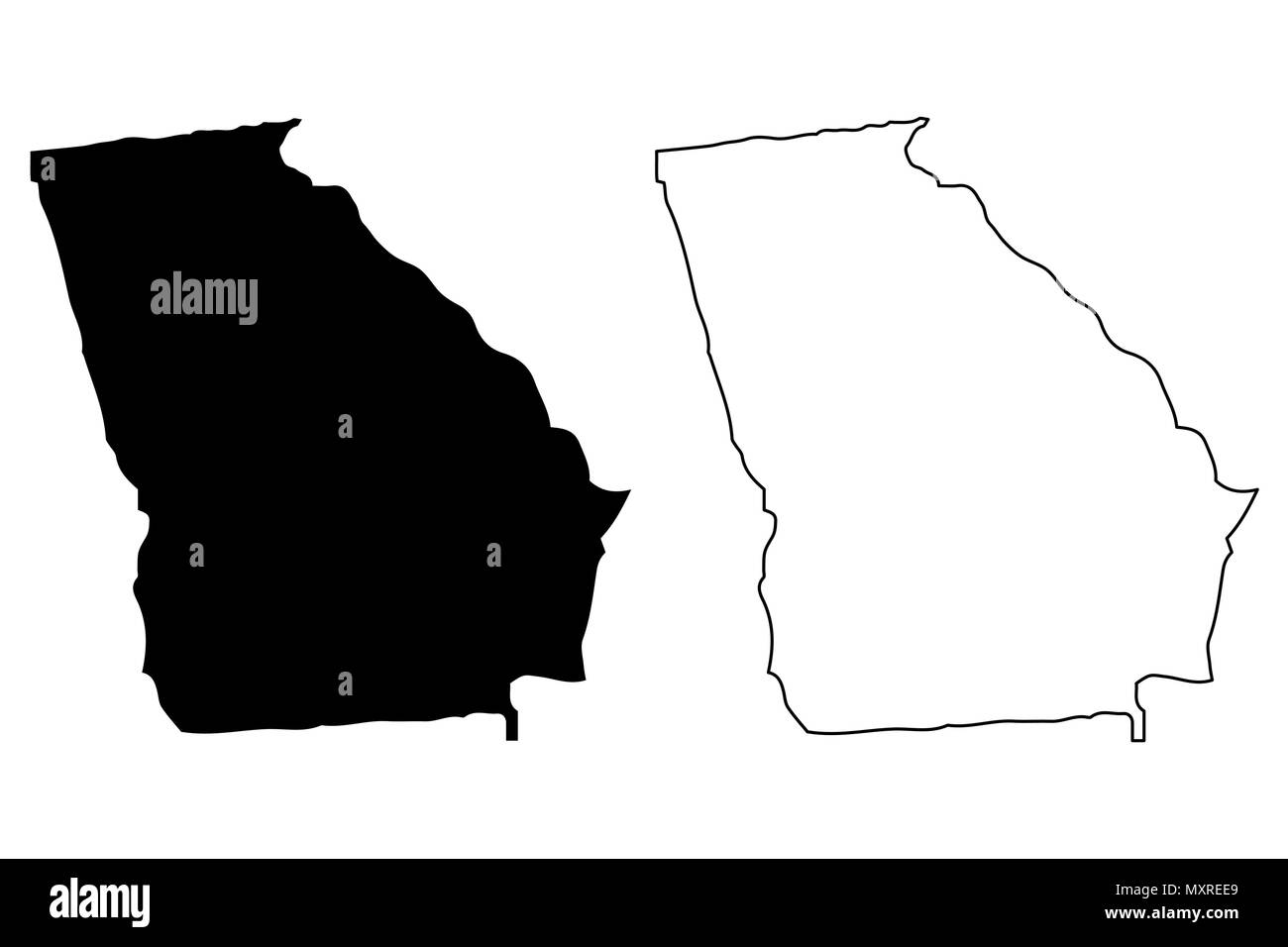 Georgia map vector illustration, scribble sketch Georgia map Stock Vector Image & Art - Alamy