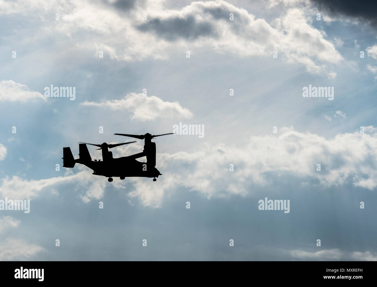 A CV-22 Osprey tiltrotor aircraft assigned to the 8th Special ...