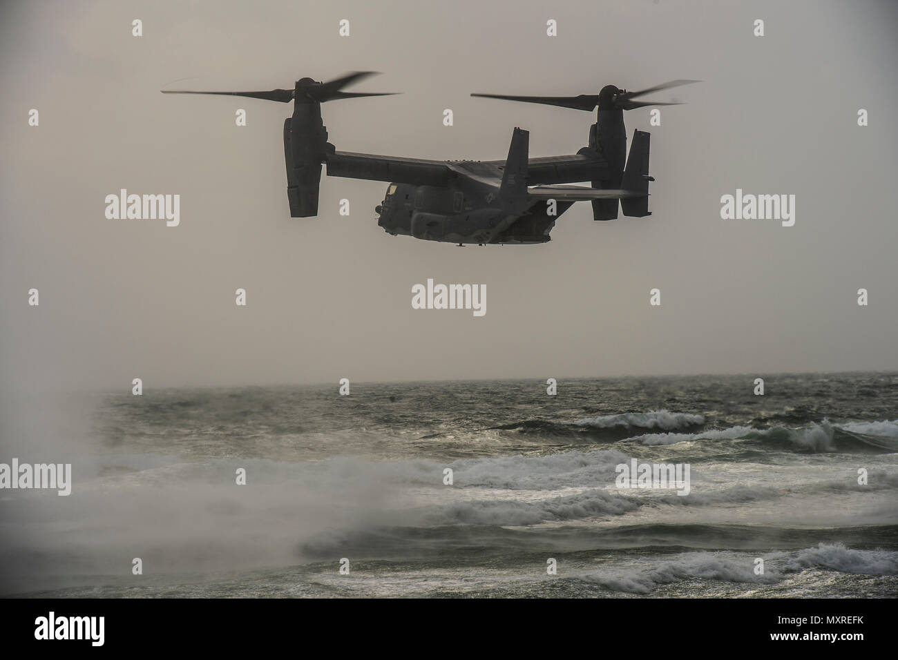 A CV-22 Osprey tiltrotor aircraft assigned to the 8th Special ...