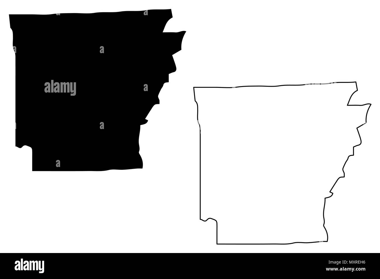 Arkansas map vector illustration, scribble sketch Arkansas map Stock Vector Image & Art - Alamy