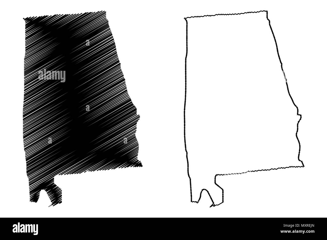Alabama state line Black and White Stock Photos & Images - Alamy
