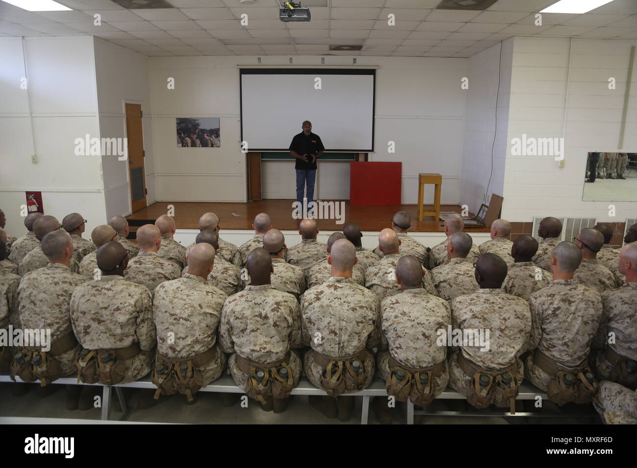 U.S. Marine Corps recruits with Platoon 3002, Kilo Company, 3rd ...