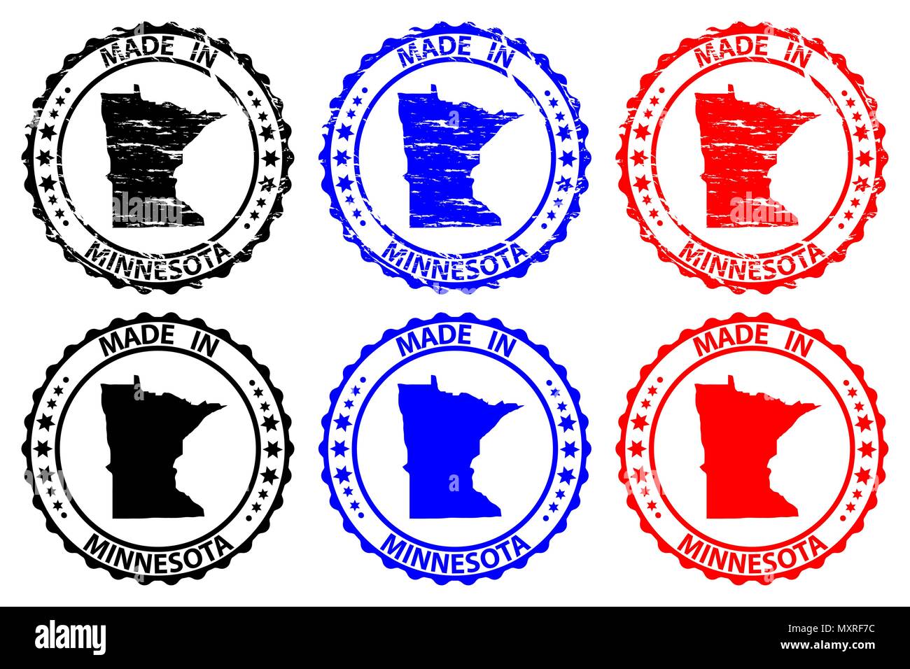 Made in Minnesota - rubber stamp - vector, Minnesota (United States of ...