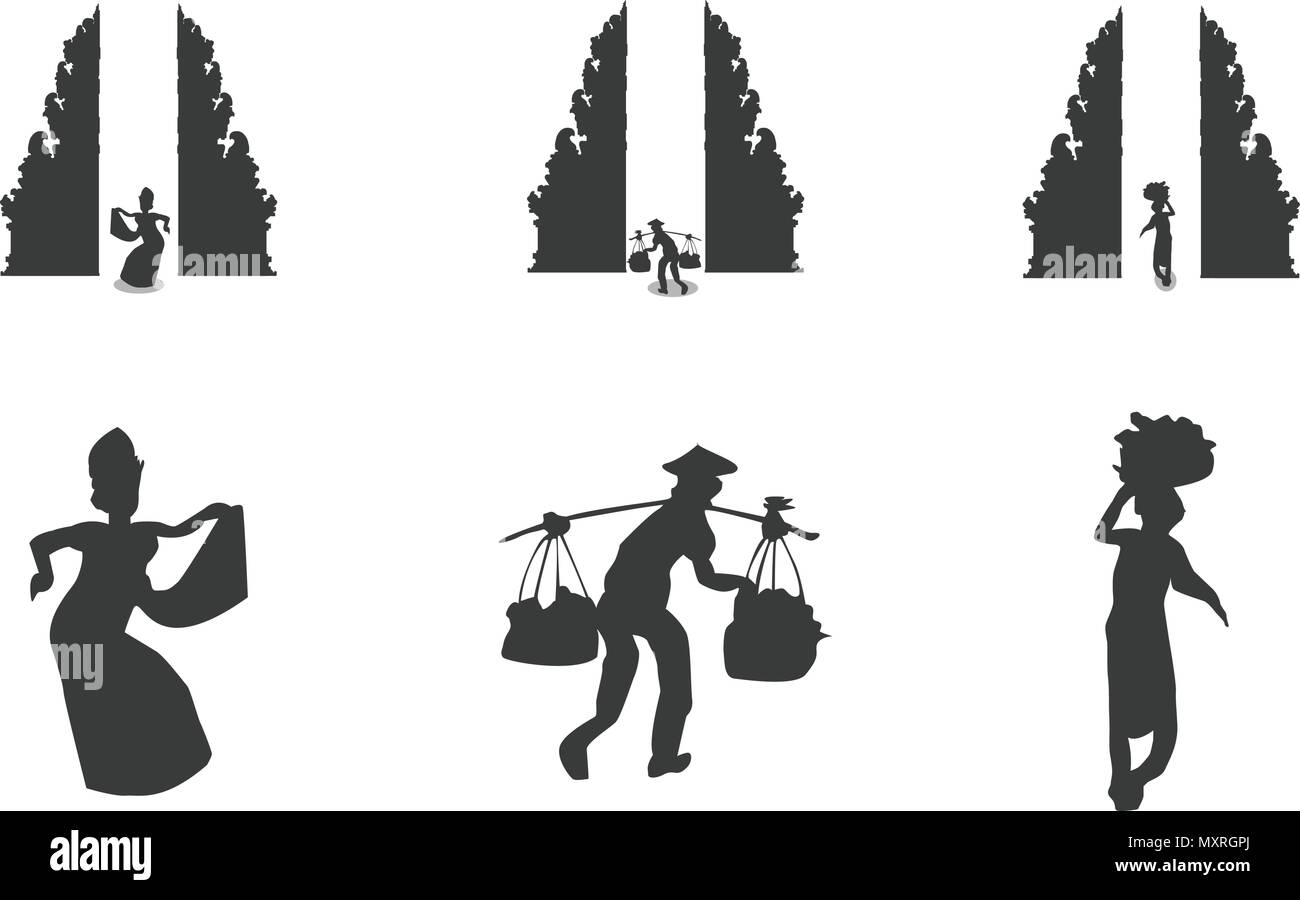 People, indonesia, architecture Stock Vector Images - Alamy