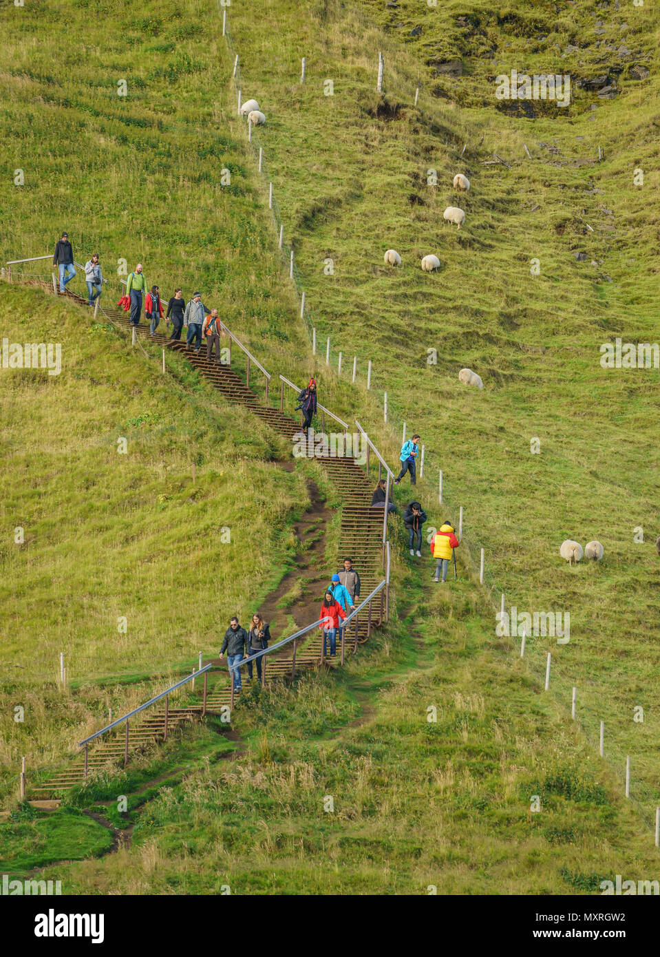 Waking down stairs hi-res stock photography and images - Alamy