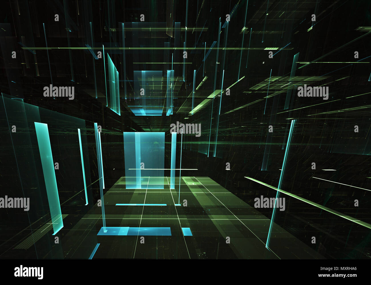 Abstract future technology background - computer-generated 3D image ...