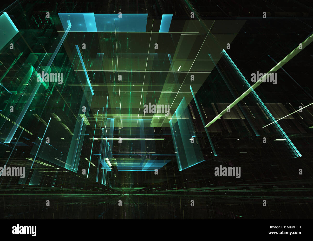 Abstract future technology background - computer-generated 3D image ...