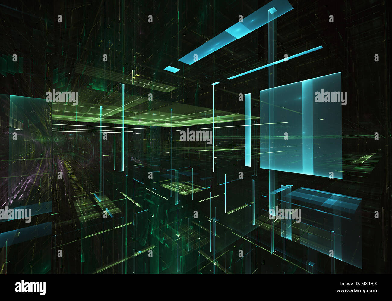 Abstract future technology background - computer-generated 3D image ...