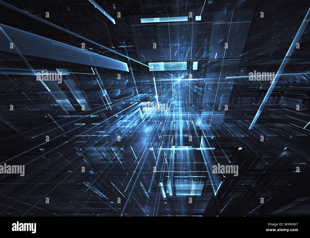 Abstract future technology background - computer-generated 3D image ...