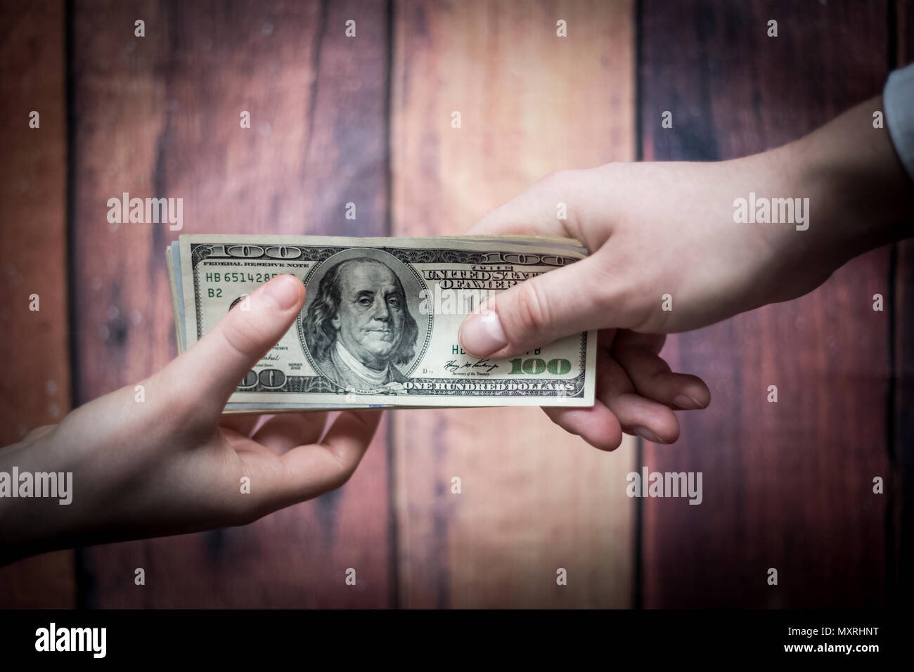 Giving a bribe hi-res stock photography and images - Alamy