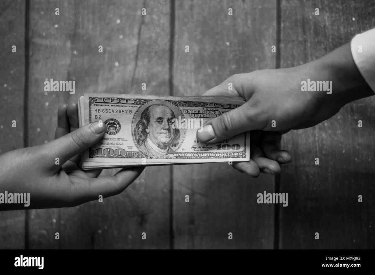 Pay bribery Black and White Stock Photos & Images - Alamy