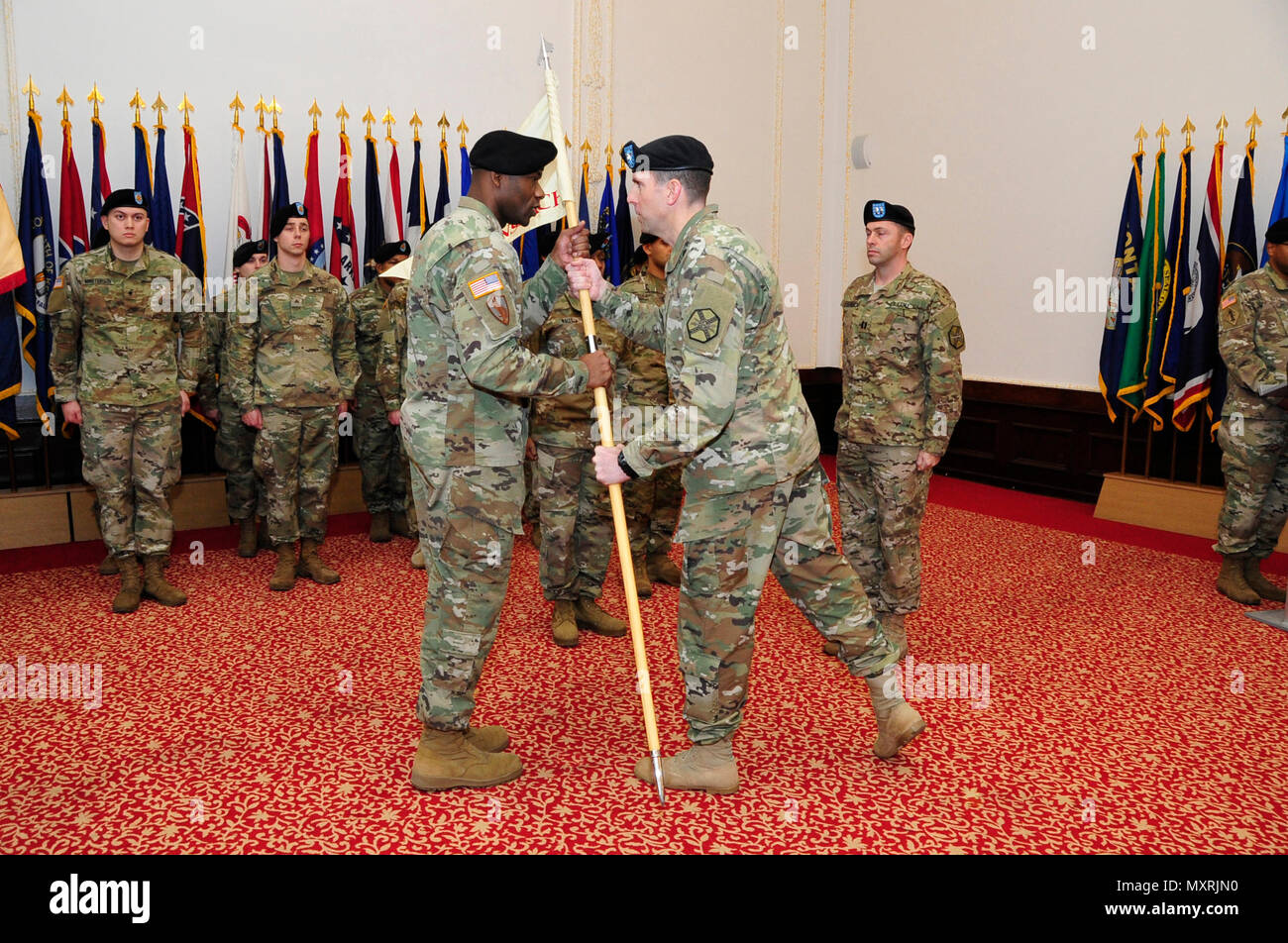 Col. Benjamin C. Jones, right of center, U.S. Army Garrison Ansbach ...