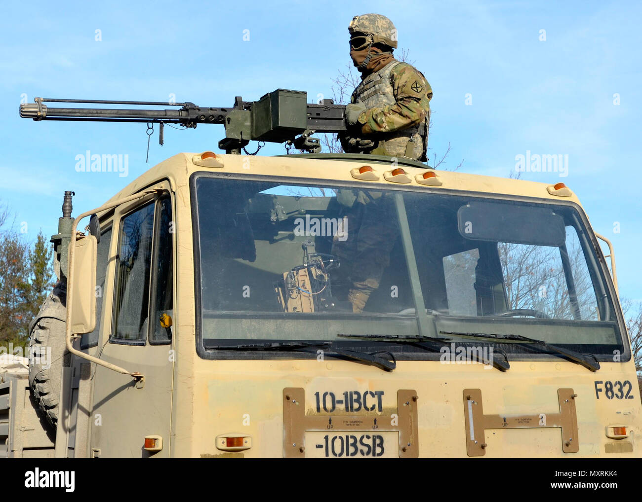 A Soldier from 1st Brigade Combat Team, 10th Mountain Division pulls ...