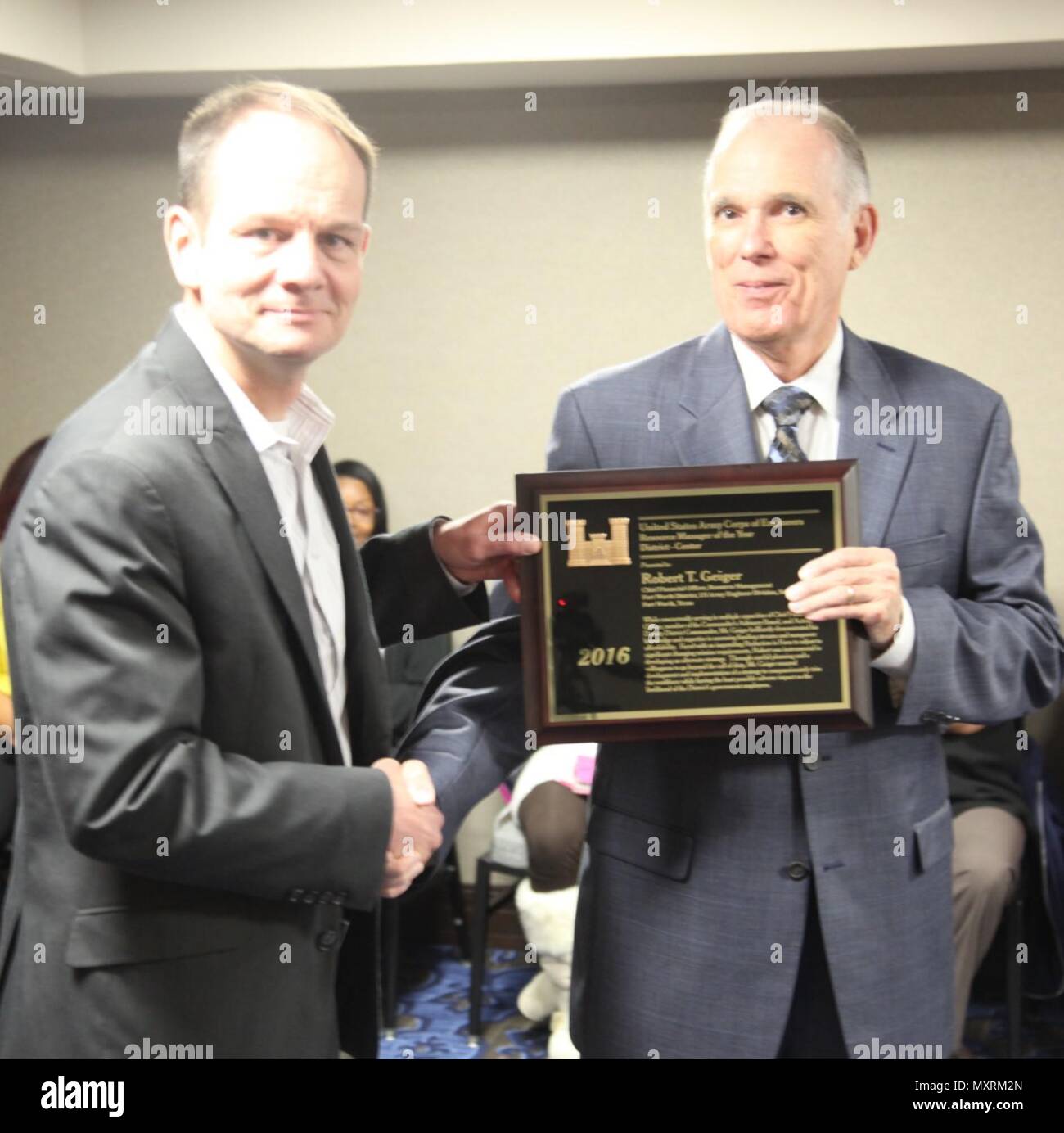 Fort Worth District chief of resource management, Robert Geiger (r ...