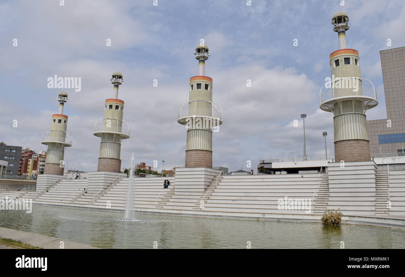 Public Industrial Park of Sant in Barcelona Stock Photo - Alamy